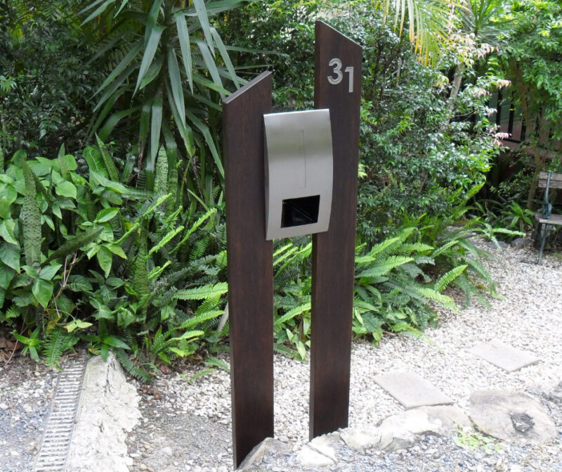 Stradbroke Merbau Timber Letterbox - Guanavations
